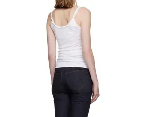 Jacquemus Le Debardeur Clavela" Ribbed Tank Top - White