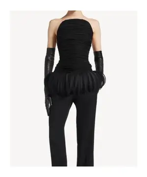 Balenciaga Draped Bustier Top