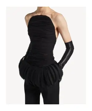 Balenciaga Draped Bustier Top