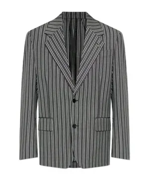 Versace Striped Pattern Tailored Blazer