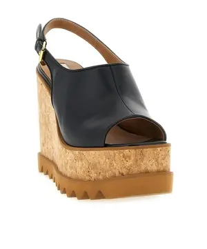 Stella McCartney Platform Heeled Sandals - Black