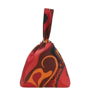 Emilio Pucci Printed Silk Twill Wristlet Bag