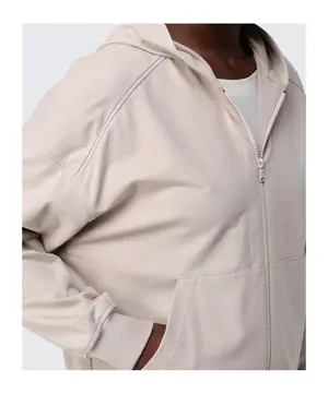 Brunello Cucinelli Long-sleeve Zip-up Hoodie - Nude