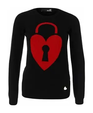 Moschino Long-sleeved Pullover With Heart Lock Motif