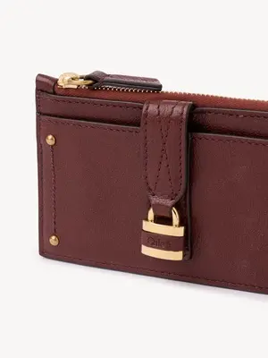 Chloé Locker-detail Strap Leather Wallet - Red