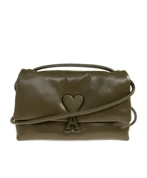 Ami Voulez Vous Shoulder Bag - Olive Green