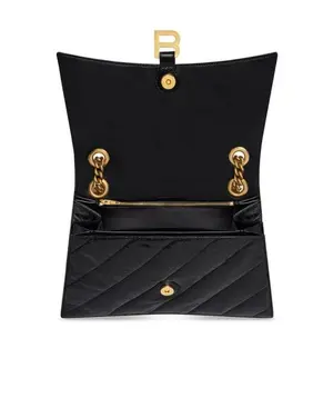 Balenciaga Crush Medium Shoulder Bag - Black