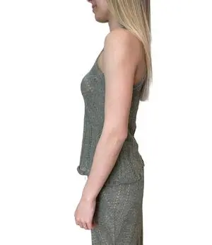 TWINSET Open Back Knitted Halter Top