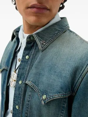 Versace Button-up Denim Shirt