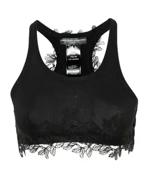 Ermanno Scervino Lace Cropped Top