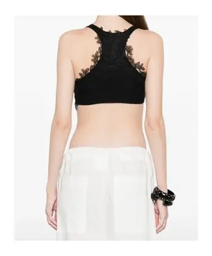 Ermanno Scervino Lace Cropped Top