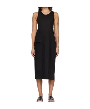 RIER Suit Apron Dress - Black