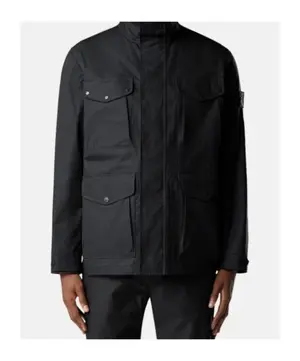 Stone Island Multi-pocket Stand Collar Jacket - Black