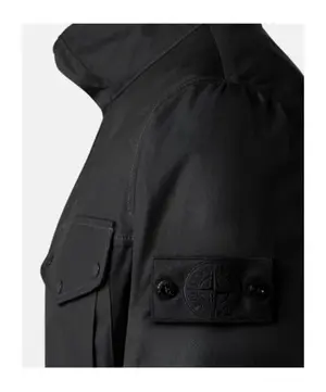 Stone Island Multi-pocket Stand Collar Jacket - Black