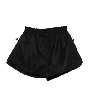 Cecilie Bahnsen Colette Floral Embroidered Shorts - Black