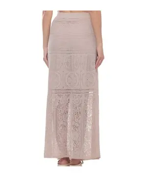 D.exterior Lace Maxi Skirt