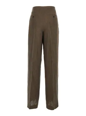 RÓHE Relaxed Drawstring Pants - Brown