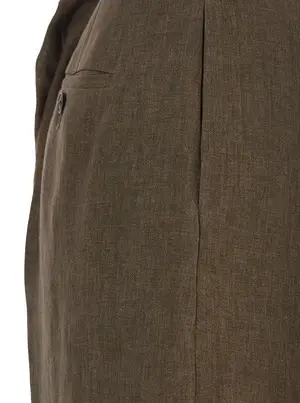 RÓHE Relaxed Drawstring Pants - Brown