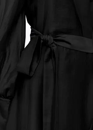 BLUGIRL Long-sleeved Wrap Dress With Ruffles