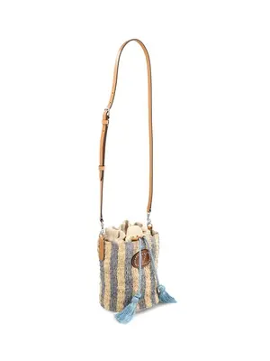 Valentino Garavani Vlogo Signature Striped Bucket Bag - Multicolor