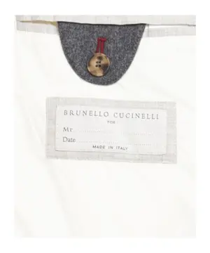 Brunello Cucinelli Wool Cashmere Down Jacket With Drawstring Hood