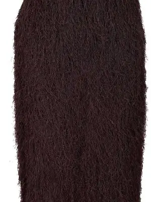 Dries Van Noten Sokna Fringed Skirt - Black
