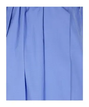 Aspesi Pleated Poplin Skirt With Drawstring Waist