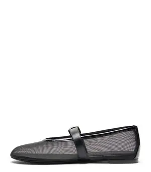 STUART WEITZMAN Round Toe Buckled Flats