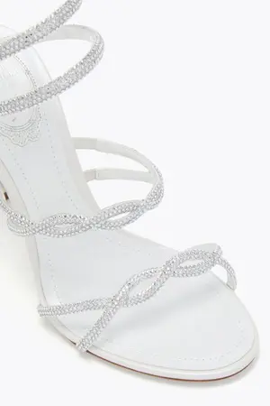 Rene Caovilla Embellished Stiletto Sandals - Ivory