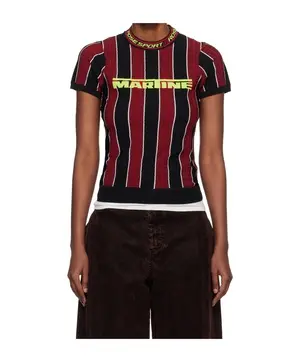 Martine Rose Striped Logo T-shirt