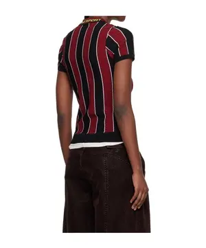 Martine Rose Striped Logo T-shirt