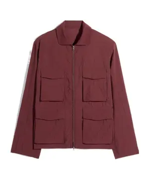 LEMAIRE Washed Technical Cotton 3d Pocket Jacket - Harbor
