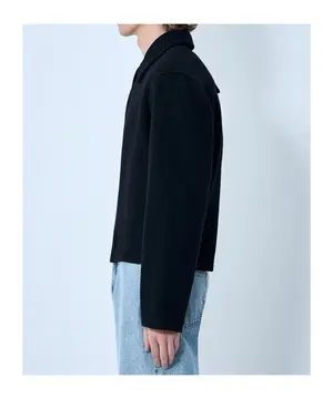 RIER Button Detailed Long-sleeved Polo Shirt - Black