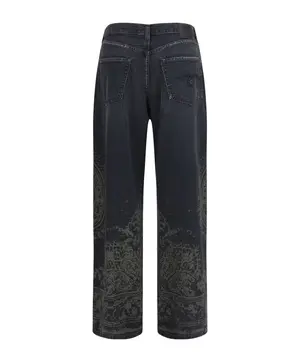 R13 Paisley Wide-leg Jeans