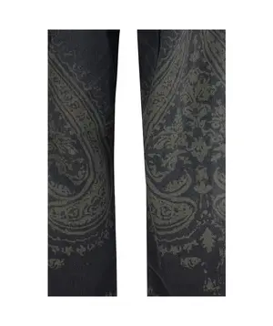 R13 Paisley Wide-leg Jeans