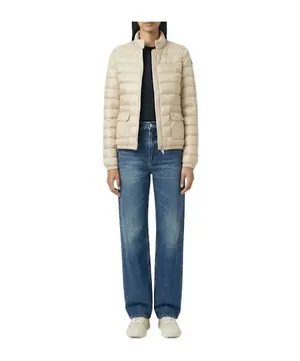 Moncler Lans Nylon Down Jacket - Nude