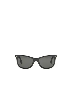 Acne Studios Embossed Logo Square Frame Sunglasses - Black