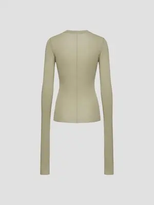 Rick Owens Long Sleeve T-shirt - Beige