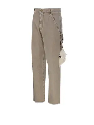 DARKPARK Sienna Loose Side Split Jeans - Nude