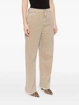 DARKPARK Sienna Loose Side Split Jeans - Nude