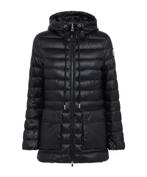 Moncler Quilted Hooded Down Jacket - Black