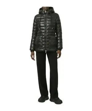 Moncler Quilted Hooded Down Jacket - Black