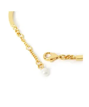 COACH Heart Charm Bracelet With Pearl Accent