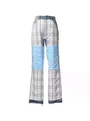 REWARD IF FOUND Check Straight-leg Jeans - White