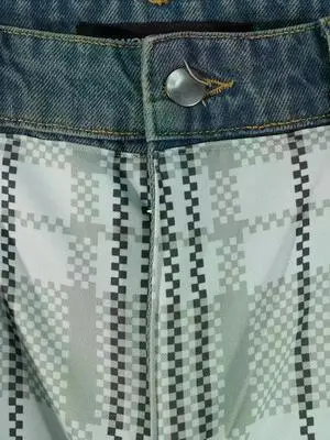 REWARD IF FOUND Check Straight-leg Jeans