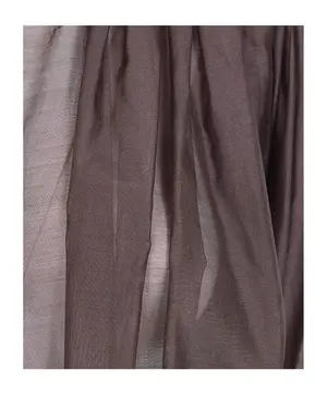 TWINSET Sheer Pleated Puff Sleeve Shirt