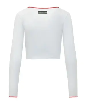 MARINE SERRE Moon Logo Bicolor Jersey T-shirt