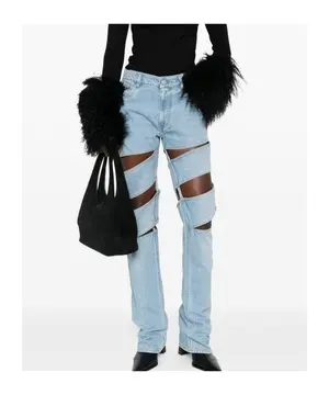 Coperni Cutout Belt Loop Jeans