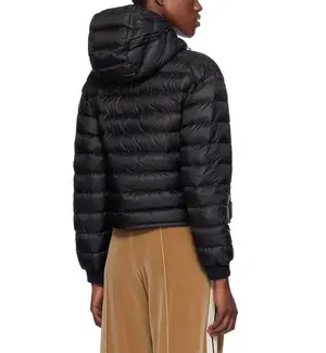 Palm Angels Logo Detailed Quilted Bomber Jacket