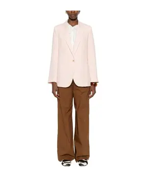 FORTE_FORTE Single-breasted Blazer - Pink